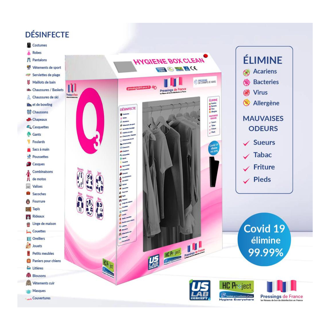 Hygiène Box Clean BCB120 - Pressings de France shopping